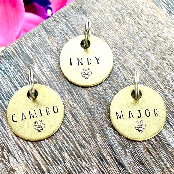 Lauren Brooke Shop | Jewelry | Bee Name Tags Bee Tag Bee Gift ...